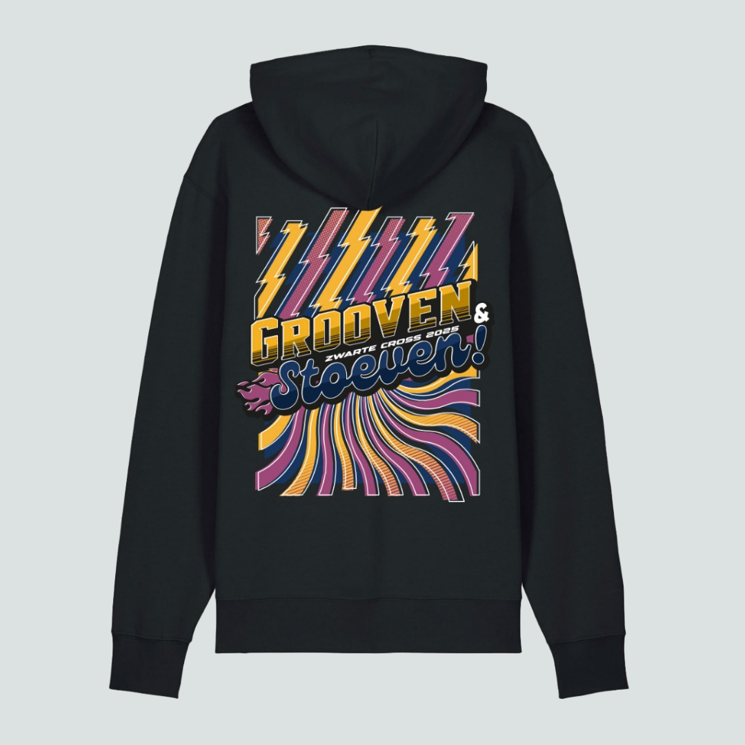 Unisex Hoodie | Grooven & Stoeven! – Zwarte Cross